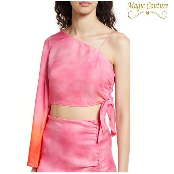 Area Stars | Tops | Nwt Area Stars One Shoulder Pink Top | Poshmark
